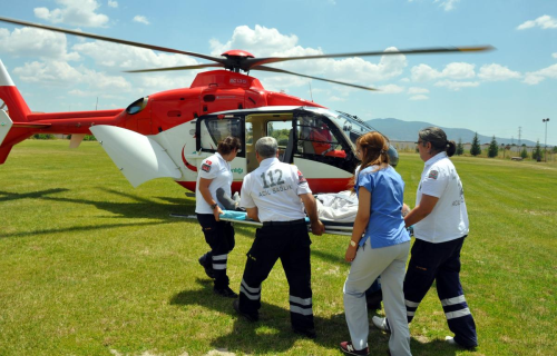 Hava Ambulansı 6 Aylık Bebek İçin Havalandı Hava Ambulansı 6 Aylık Bebek İçin Havalandı
